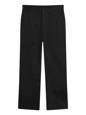 Nanamica Wide Straight Chino Trousers - Black