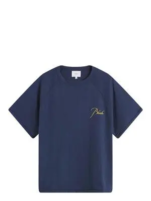 Rhude Classique Raglan T-shirt - Navy/yellow