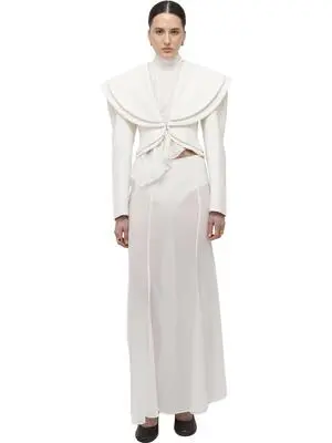 Arakii Sheer Maxi Skirt - Off-white