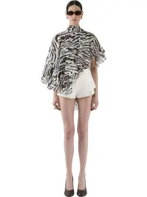 Arakii Arakii Flowy Silk Cape Zebra