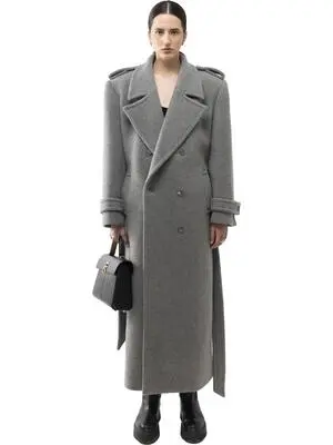 Arakii Signature Wool Coat Grey