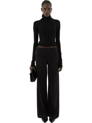 Arakii Wide Leg Trousers - Dark Brown