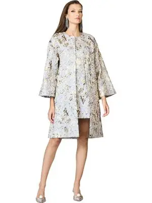 Sachin & Babi Dina Floral Metallic Jacquard Jacket - Golden Gardens