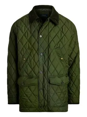 Polo Ralph Lauren Corduroy-collar Quilted Coat - Green