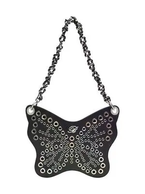 Blumarine Butterfly-shape Shoulder Bag - Black