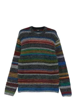 Paul Smith Striped Crew-neck Sweater - Grey