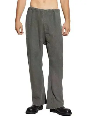 MAISON MARGIELA Elastic-waist Frayed-hem Trousers - Grey