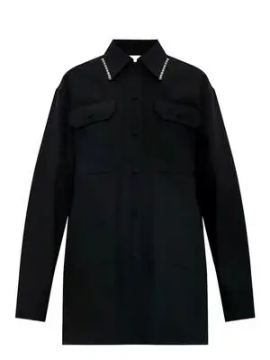 JIL SANDER Bead-embellished Shirt - Black
