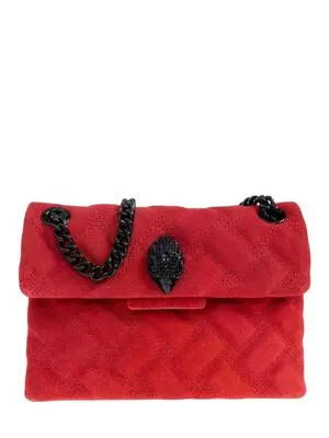 Kurt Geiger Quilted Mini Bag With Chain Strap - Red