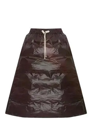 JIL SANDER Drawstring Padded Midi Skirt - Red