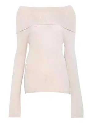 ROBERTO COLLINA Off-shoulder Sweater - Pink