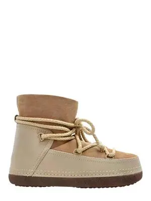 Inuikii Leather Lace-up Snow Boots - Neutrals