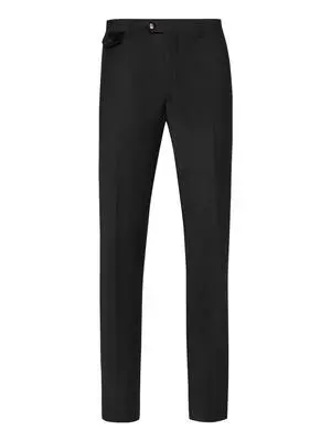 BILLIONAIRE Classic Velvet-pocket Trousers - Black