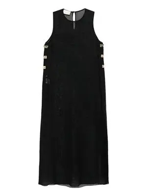 DANAMÉ Clasp-detail Sleeveless Top - Black