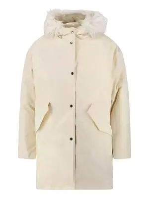 JIL SANDER Hooded Parka Coat - Neutrals