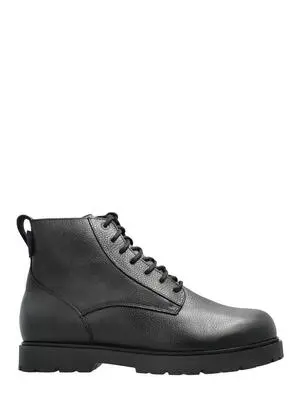 BIRKENSTOCK Highwood Leather Lace-up Boots - Black