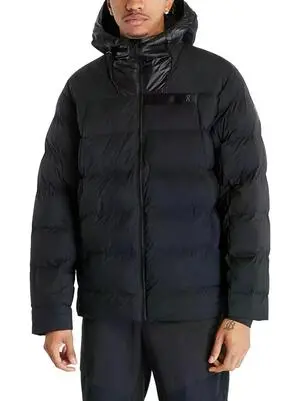 CHALLENGER Hooded Puffer Jacket - Black