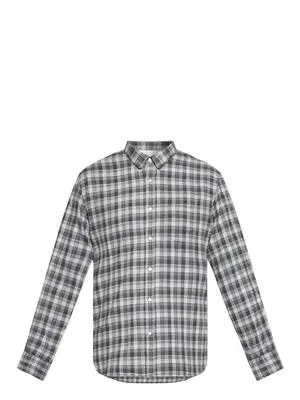 Officine Générale Checked Pocket Shirt - Grey