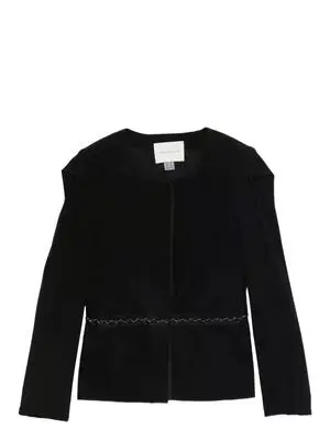 GEMY MAALOUF Embellished Puff-sleeve Jacket - Black