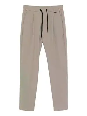 Herno Pleated Drawstring Trousers - Neutrals