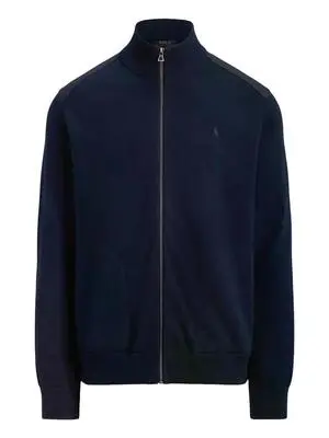 Polo Ralph Lauren High-neck Zip-up Cardigan - Blue