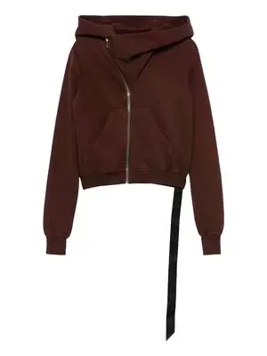 Rick Owens Zip-up Hoodie - Red