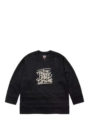 Supreme X Marithé + François Girbaud Embroidered-logo Jersey - Black
