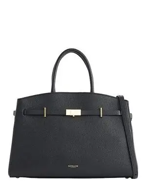 DEMELLIER The Midi Hudson Leather Top-handle Bag - Black