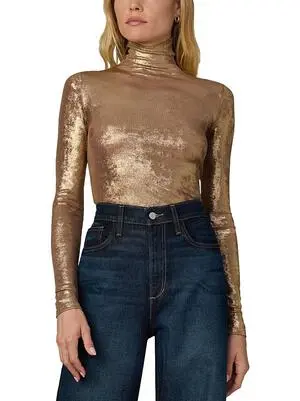 Joe's Jeans The Tony Long Sleeve Top - Bronze Brown