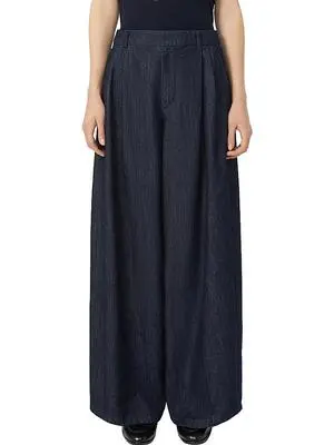 Max Mara Wide-leg Denim Pants - Ultramarin