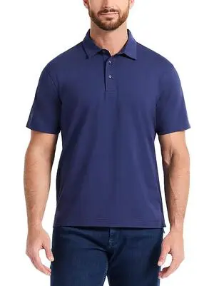 Robert Graham Furlan Knit Polo Shirt - Navy