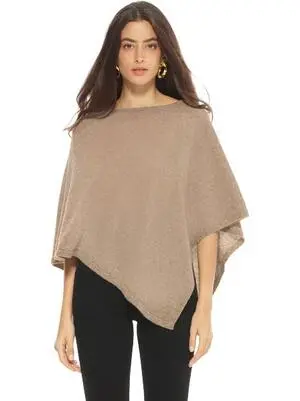 MONTICELLI CASHMERE Capelet Poncho - Taupe