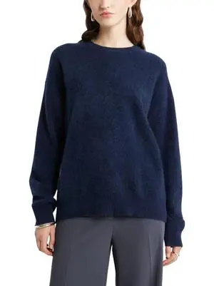 Nordstrom Brushed Cashmere Sweater - Navy Night