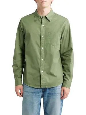925 ORIGINALS Foreman Classic Fit Washed Twill Button-up Shirt - Washed Sage