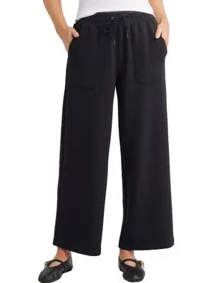 Caslon Patch Pocket Pull-on Ankle Pants - Black