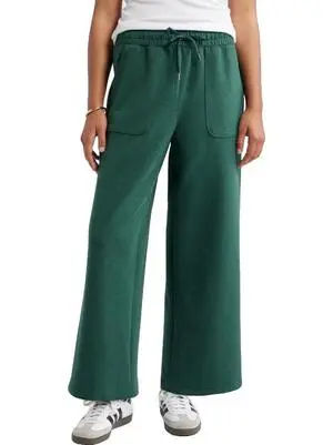 Caslon Patch Pocket Pull-on Ankle Pants - Green Pinecone