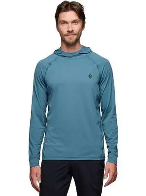 BLACK DIAMOND Alpenglow Hooded Shirt - Creek Blue