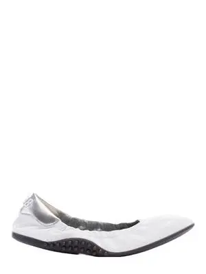 P448 Stella Ballet Flat - White/silver