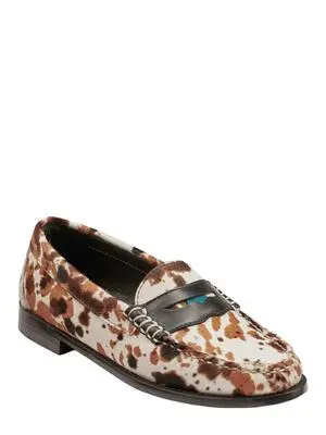 G.H.BASS Whitney Weejuns® Calf Hair Penny Loafer - Brown Multi
