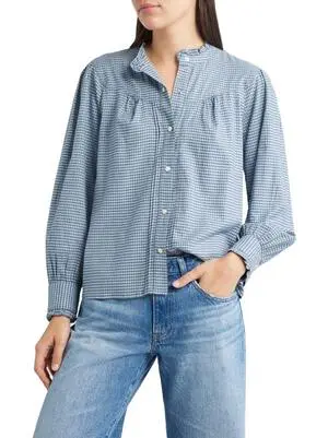 Rails Alanna Plaid Button-up Shirt - Stone Blue Check