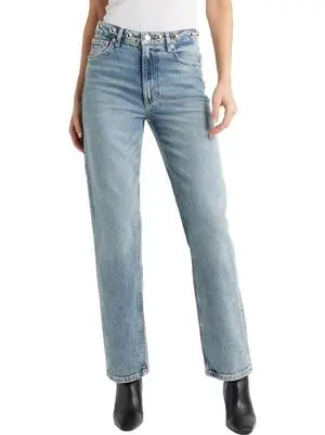Rails Topanga Studded Straight Leg Jeans - Desert Sky Studded