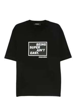 Dsquared2 Slogan-print T-shirt - Black