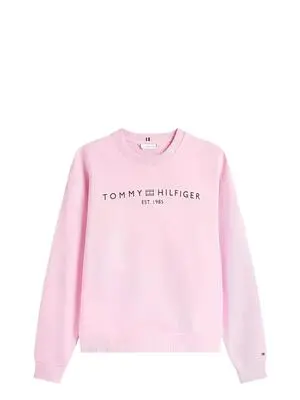 Tommy Hilfiger Logo-embroidered Sweatshirt - Pink