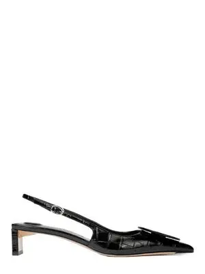 Jacquemus 40mm Duelo Crocodile-effect Pumps - Black