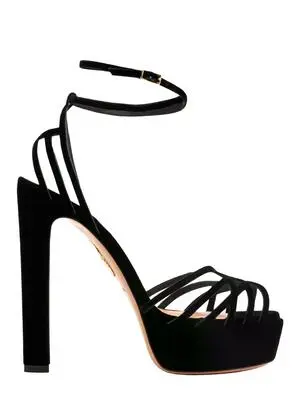 AQUAZZURA 130mm Strap-detail Sandals - Black