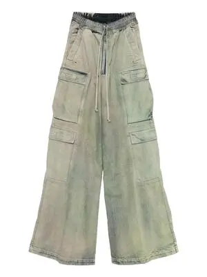 Rick Owens Cargo-pocket Drawstring Jeans - Neutrals