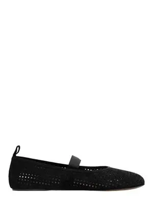 NEOUS Homam Perforated Ballet Flats - Black