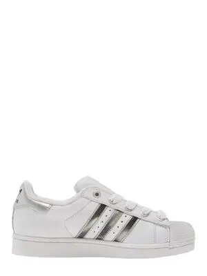 Adidas Superstar Ii Metallic-stripe Sneakers - White
