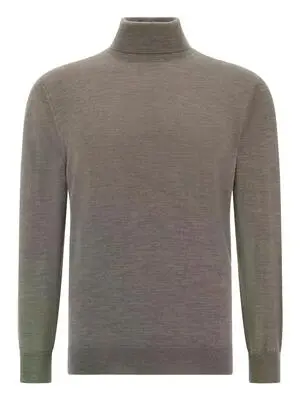 Boggi Milano Turtleneck Merino Wool Sweater - Grey
