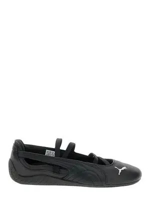 PUMA Embroidered Logo Sneakers - Black